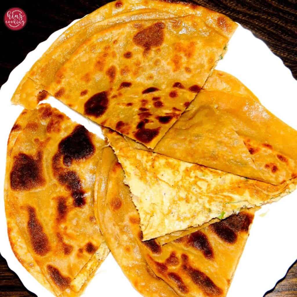 Egg Paratha (Anda Paratha) - Hinz Cooking