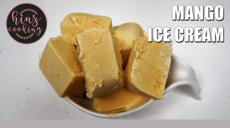 4 Ingredients Mango Ice Cream Recipe - How to Make Mango Ice Cream