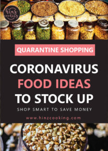CoronaVirus Food List: What To Buy To Stock Up (Quarantine Shopping)