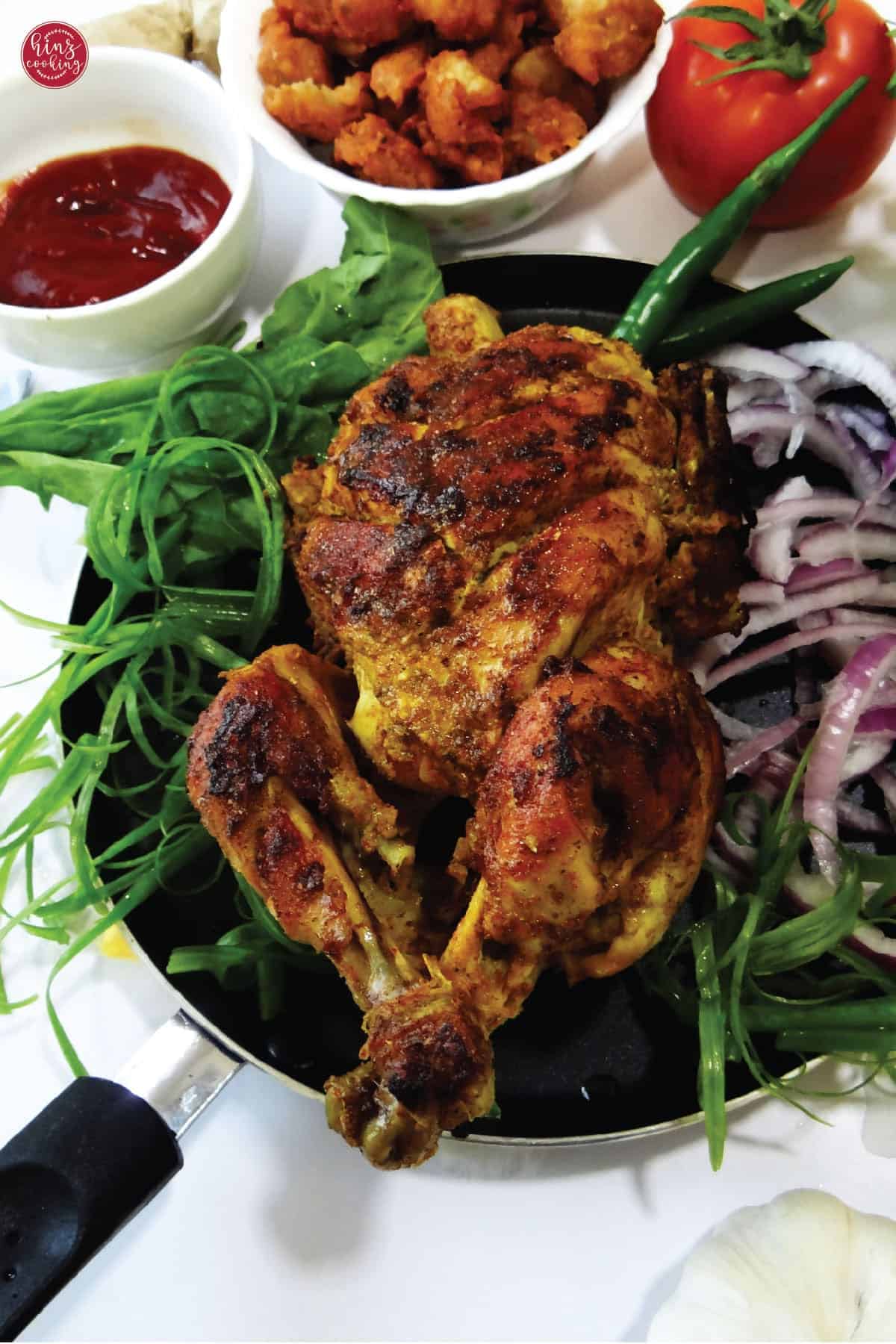 Lahori Chicken Chargha - Pakistani Street Food Recipe