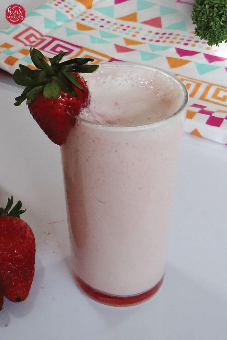 Strawberry Lassi Recipe (Refreshing Indian Yogurt Drink) - Hinz Cooking