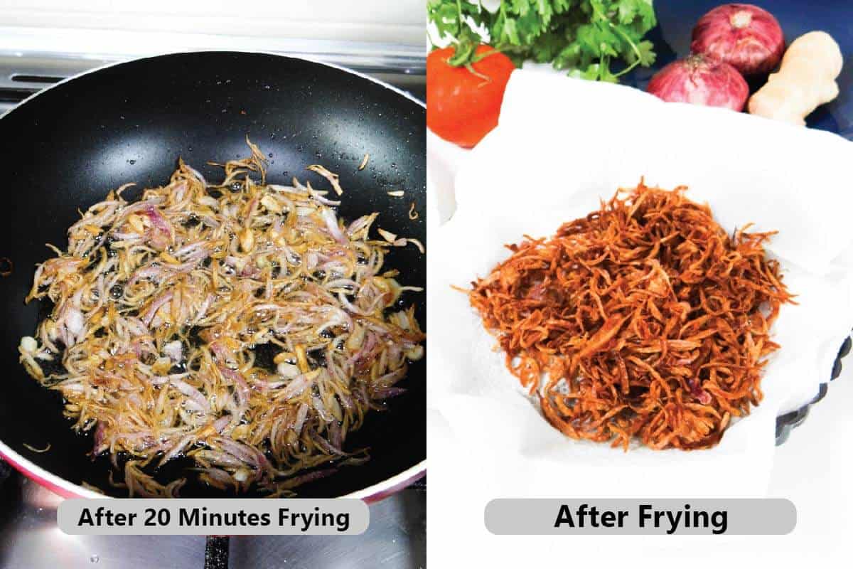 Fried Onions For Biryani (Birista) - Hinz Cooking