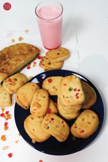 Karachi Biscuits Recipe (Tutti Frutti Cookies) - Hinz Cooking
