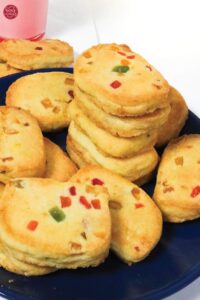 Karachi Biscuits Recipe (Tutti Frutti Cookies) - Hinz Cooking