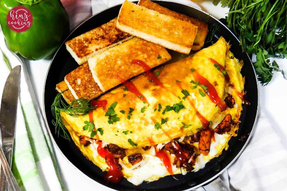 Chicken Omelette Recipe - Hinz Cooking